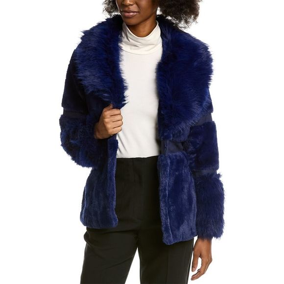 kathy ireland | Jackets & Coats | Kathy Ireland Womens Cropped Plush ...